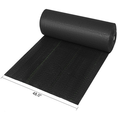 VEVOR Premium Weed Barrier Garden Landscape Fabric 5OZ PP Woven Weed Control Fabric Gardening ...